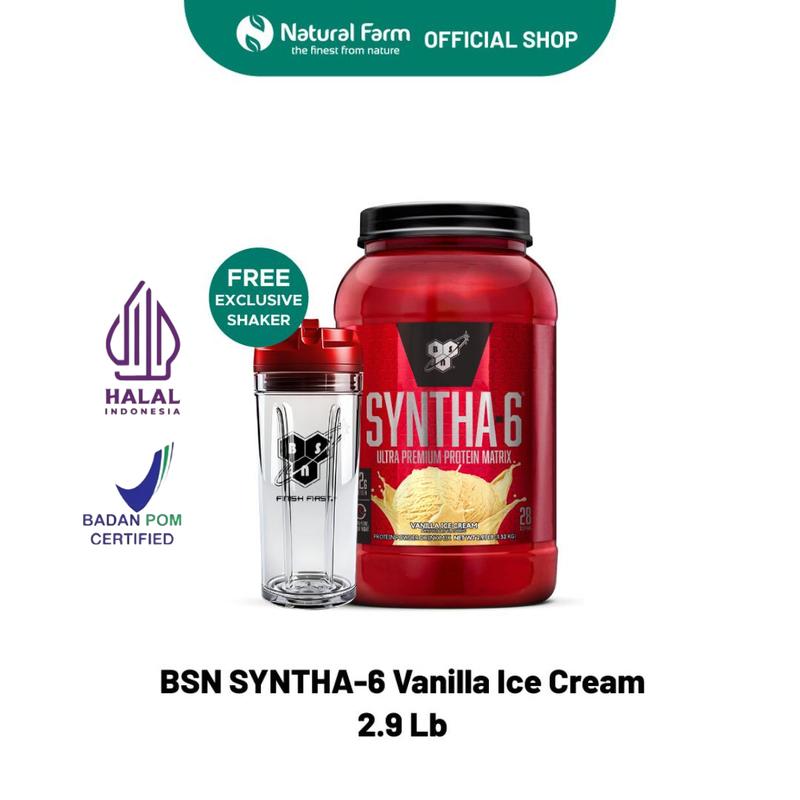 BSN - Syntha 6 (2.91Lb) Vanilla Ice Cream + Shaker - Protein - Shop ...