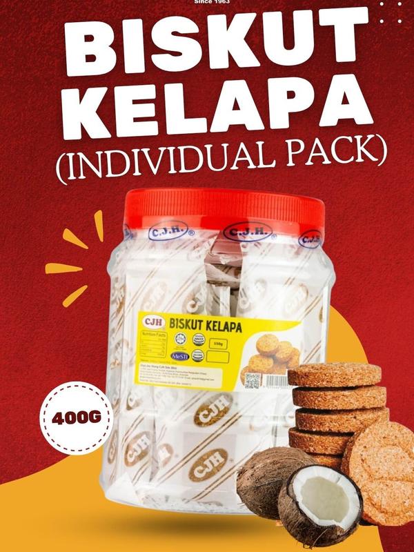Biskut Kelapa CJH Individual Pack 400g [HALAL][MeSTI]️️️[Snacks ...