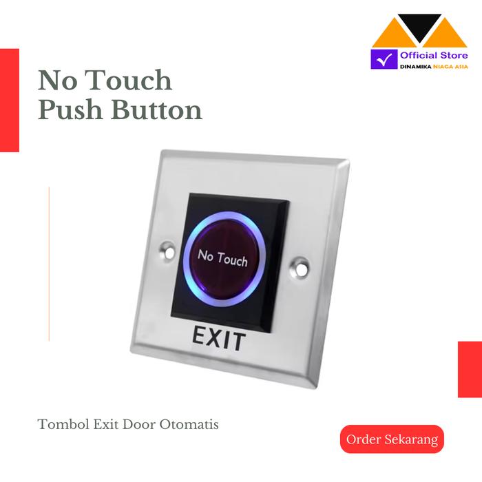 Promo Push Button No Touch Stainless Exit Button Access Control - NT ...
