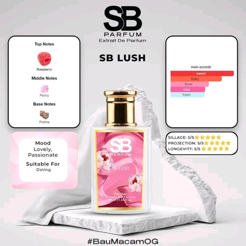 SB LUSH 30ml EDP sugarbomb Perfume - nama lama Hush Lush ( sweet ...