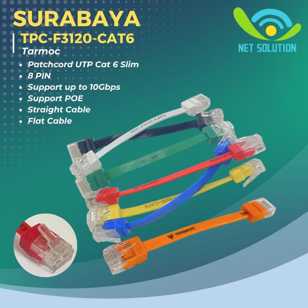 Jual Tarmoc TPC-F3120-CAT6 | Patchcord UTP Cat 6 Slim Warna | Jumper ...