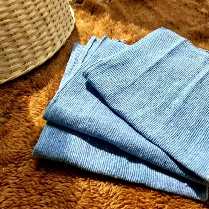 Jual Kain Lap Pel Lantai - Lap Lantai Dapur Cleaning Cloth Putih Biru ...