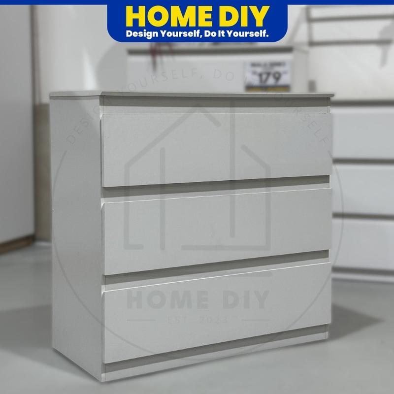 HomeDIY SABAH MALA SERIES CHEST DRAWER | Full White | Slanted - TikTok ...