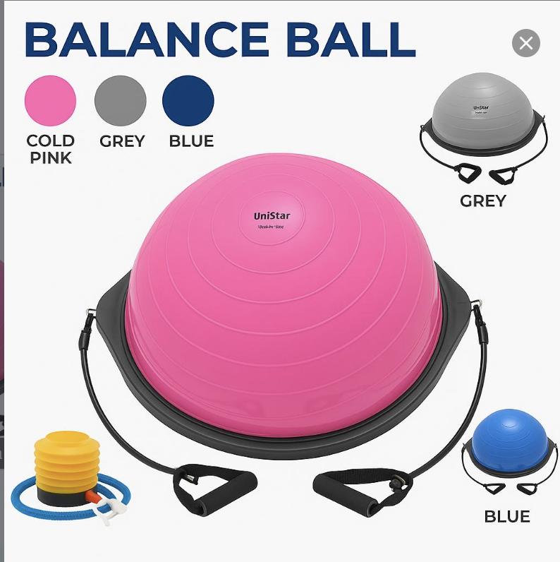 Bosu Ball | Balance Ball | Yoga Pilates Gym Fitness 58cm UNISTAR - Shop ...