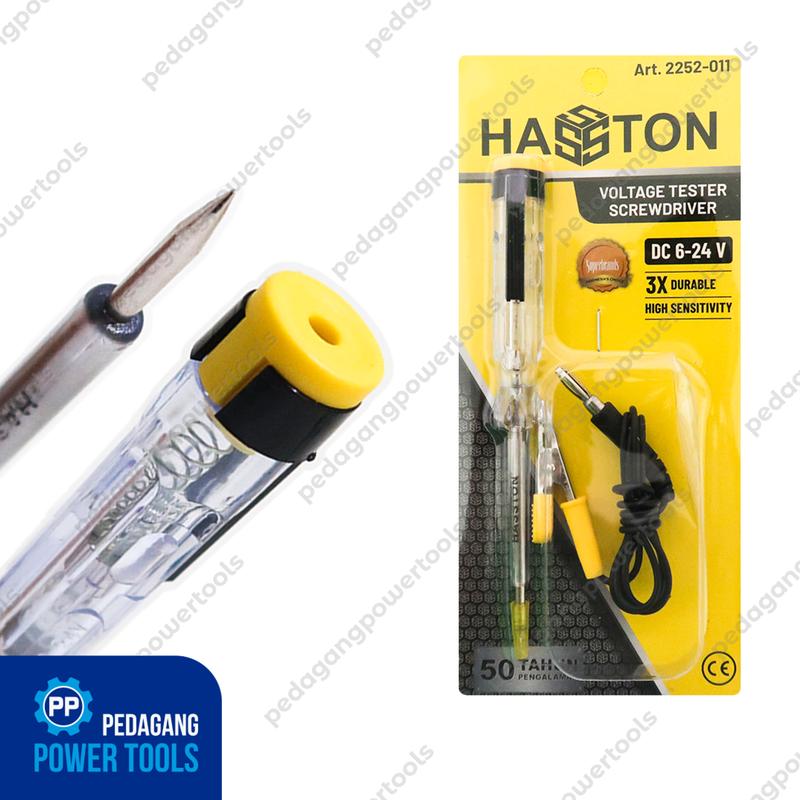 HASSTON 2252-011 Obeng Tespen DC 6V-24V Auto Voltage Tester Screwdriver ...