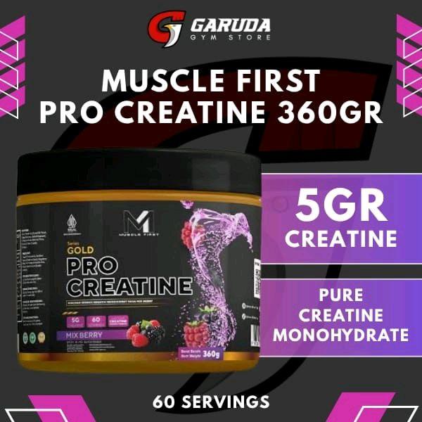 Jual Muscle First Pro Creatine 360 Gram 360g 360gr 5Gr Pure Monohydrate ...