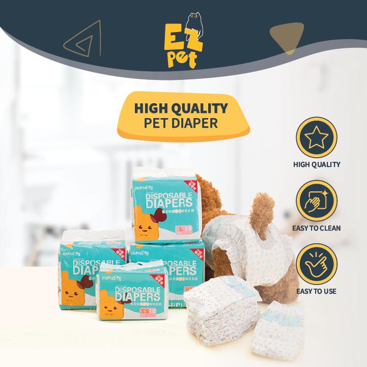 EZPET【Hipidog】Quality Pet Diapers Cat Diaper Dog Diaper for Female ...