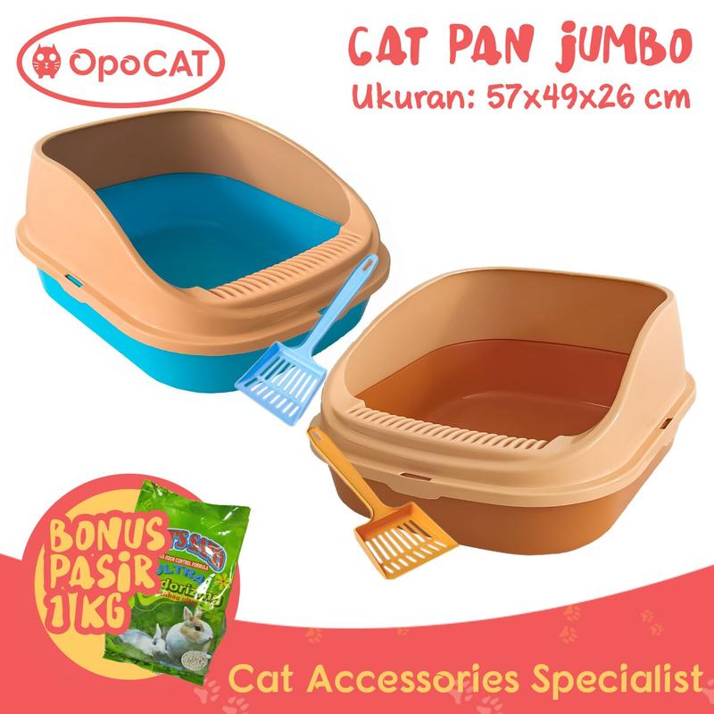 Bak Pasir Kucing ukuran Jumbo OpoCat Cat Pan Litter Box Larg - Shop ...