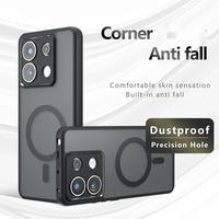 Promo Translucent Magsafe Case for Xiaomi REDMI NOTE 13 14 15 PRO PLUS ...