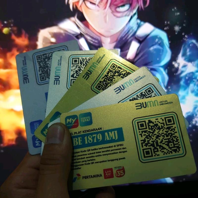 My Pertamina Custom Desain QR code - PVC Card - Shop | Tokopedia