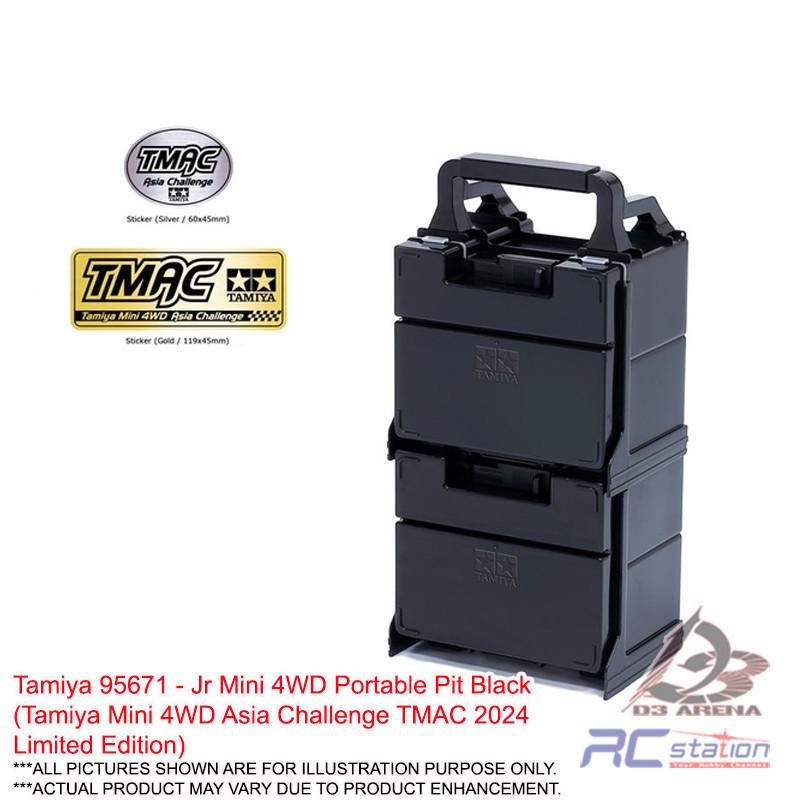Tamiya #95671 - Jr Mini 4WD Portable Pit Black (Tamiya Mini 4WD ...