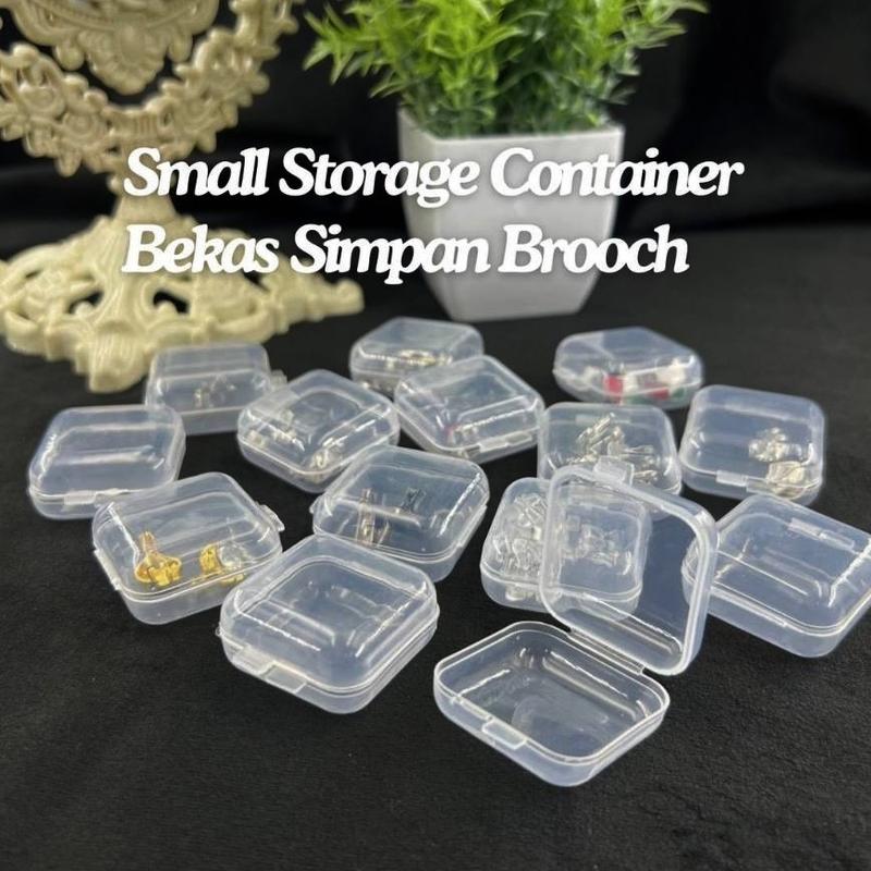 Brooch Hijab 1pc Bekas Simpan Brooch Pin Kerongsang Kecil Transparent ...