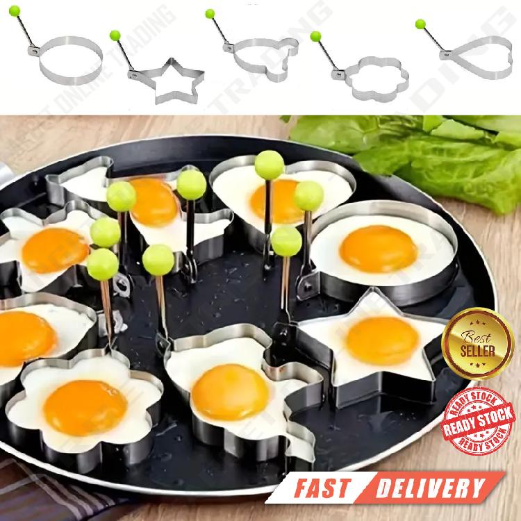 Pembentuk Telur Goreng Keluli Tahan Karat, Acuan Telur Dadar - TikTok ...