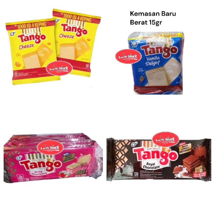 Jual Biskuit Waffer Tango Wafer All Variant 15 s.d 16gr (1 pak isi 10 ...