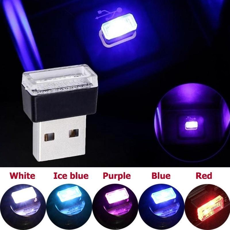 Spot Goods COD Mini LED Car Light USB Atmosphere Lights Colorful ...