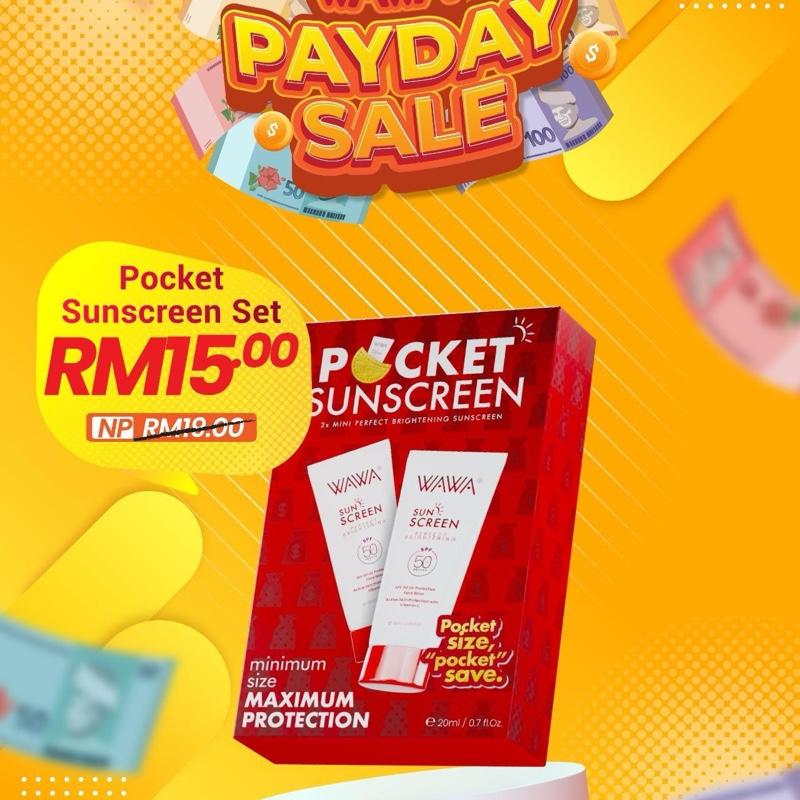 POKET SUNSCREEN 50SPF++ 20ML - TikTok Shop Malaysia