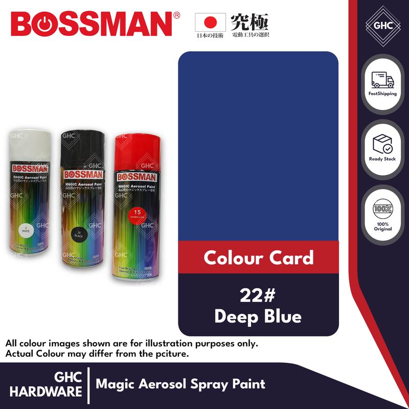BOSSMAN Magic Aerosol Spray Paint (23# Deep Blue, 400ml) - TikTok Shop ...