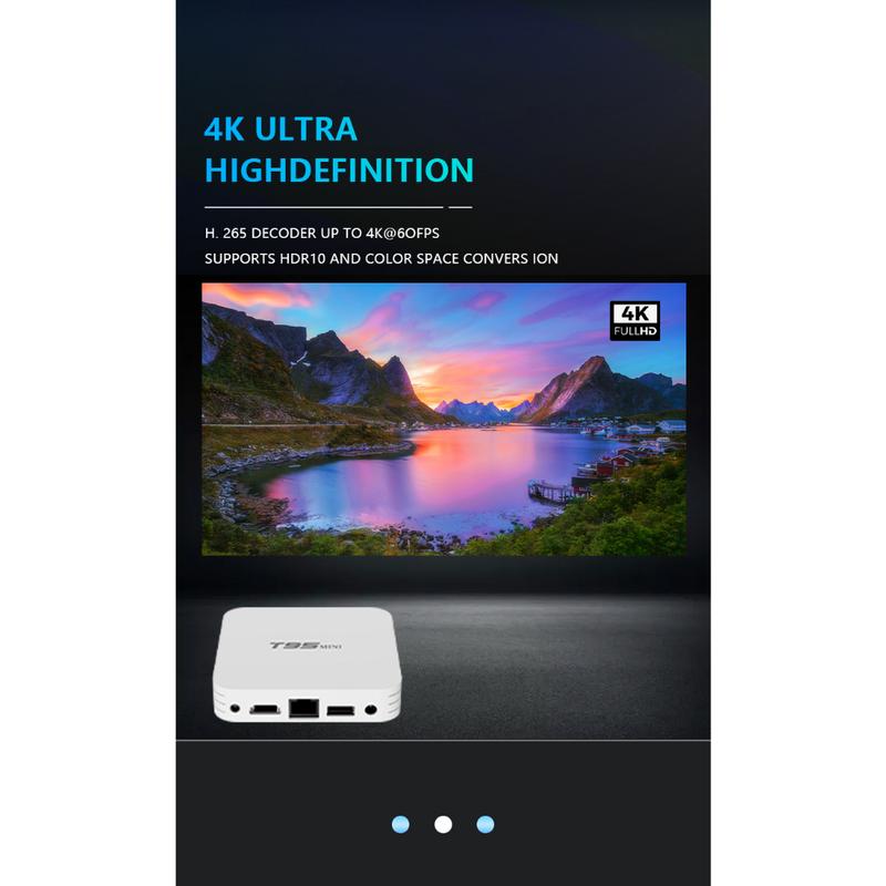 【Fast delivery】T95 mini 4K HD Android Box 10 Smart TV Box Quad Core ...