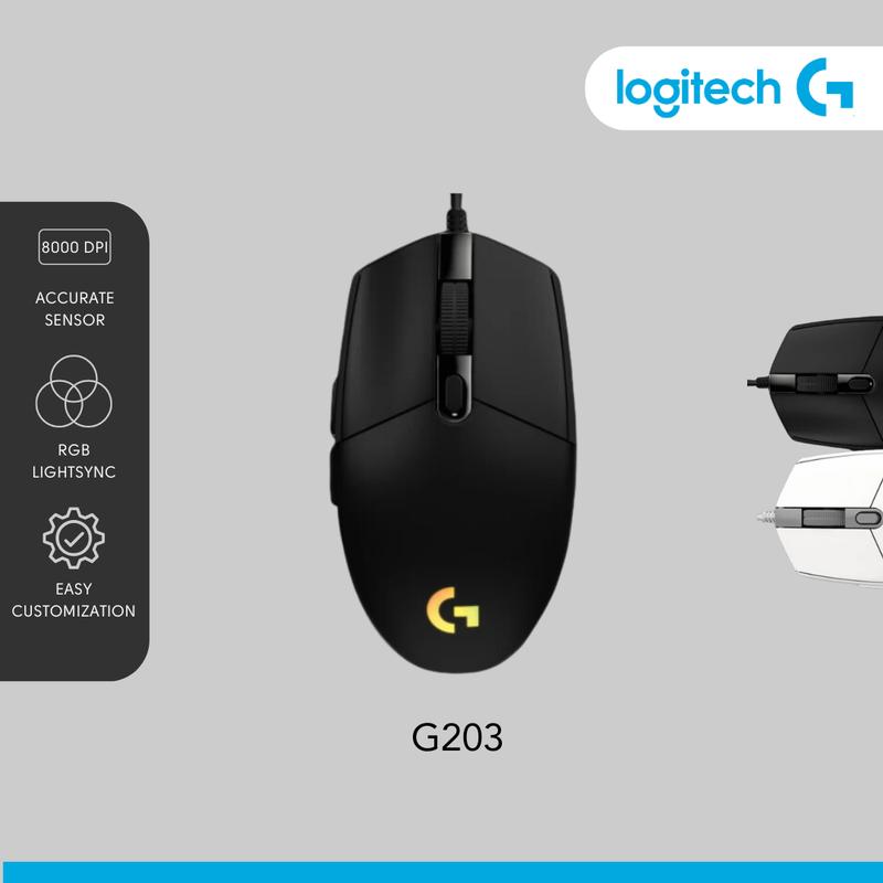 Logitech G203 Mouse Gaming Wired RGB Lightsync - Shop | Tokopedia