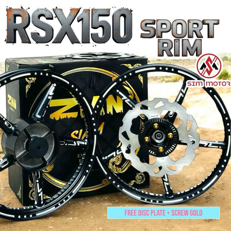 RSX150 RS150 Zian Siam CNC LAY Sp522 Sport RIM - free Dapat Disc ...