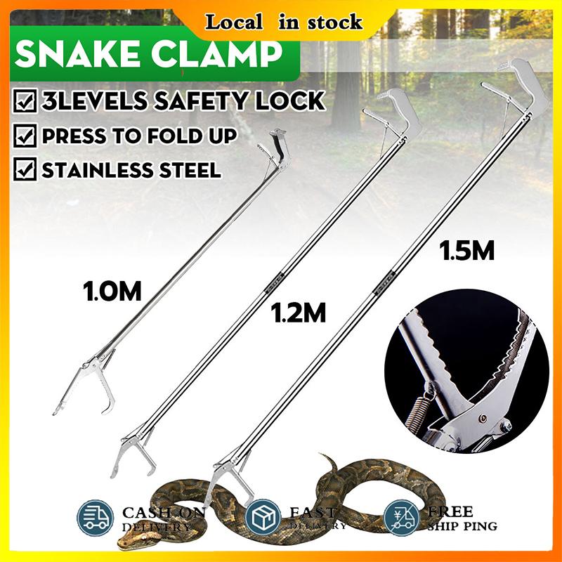 Snake Clamp Handle Tong Catcher Stick Reptile Stick Snake Handling ...