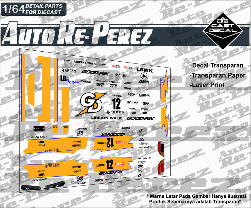 [TRANSPARAN]Decal Hotwheels - Livery Garasi Drift S15 LBWK - Shop ...