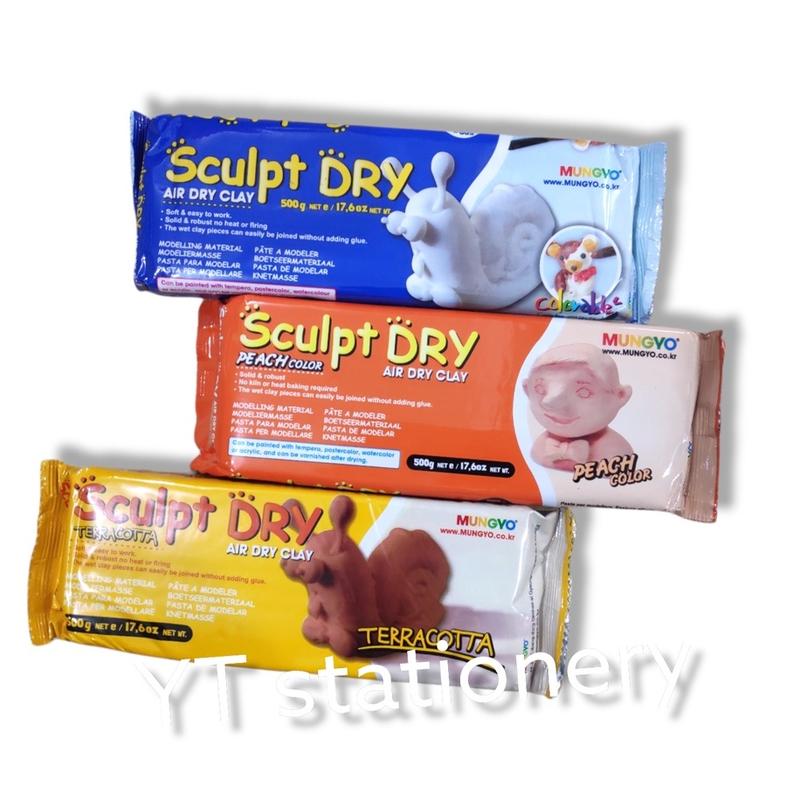 MUNGYO Sculpt Dry Air Dry Clay White / Terracotta / Stone Colour ...