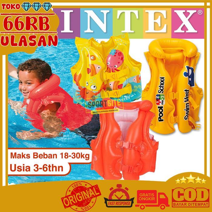 Intex Deluxe Swim Vest Pool School Step 2. Jaket Pelampung Renang ...