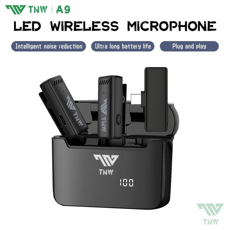 TNW A9 Wireless Lavalier Microphone Dual Lapel Mics Plug-Pla - TikTok ...