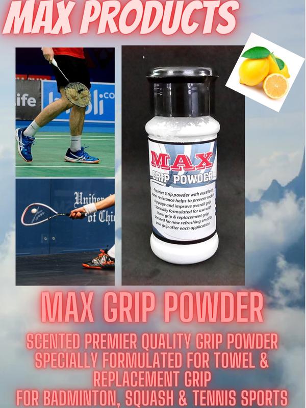 MAX Grip Powder ( For badminton, squash & tennis ) - TikTok Shop Malaysia