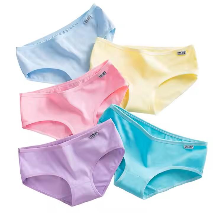 Seluar Dalam Kapas, Untuk Wanita dan Gadis, Fesyen Klasik, Warna ...