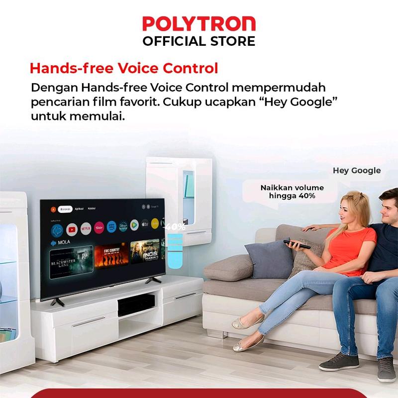 POLYTRON 4K UHD Smart Google TV 43 Inch PLD 43UG5059 - Shop | Tokopedia