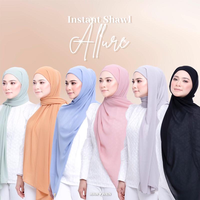 ALLURE INSTANT SHAWL BY WAWAWIEN - TikTok Shop Malaysia
