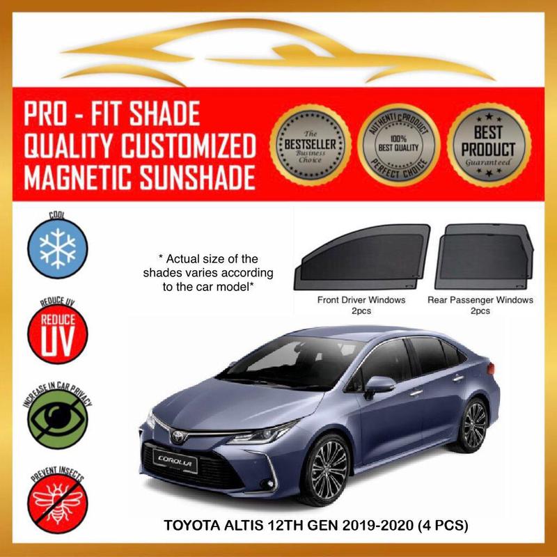 Toyota Altis 12th Gen 2019 - 2021 ( 4 / 5 pcs ) Car Magnetic - TikTok ...