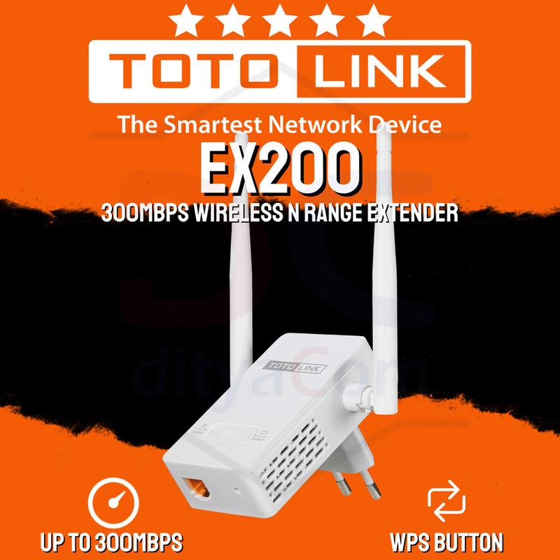 TOTOLINK EX200 WIRELESS N RANGE EXTENDER 300MBPS - Shop | Tokopedia