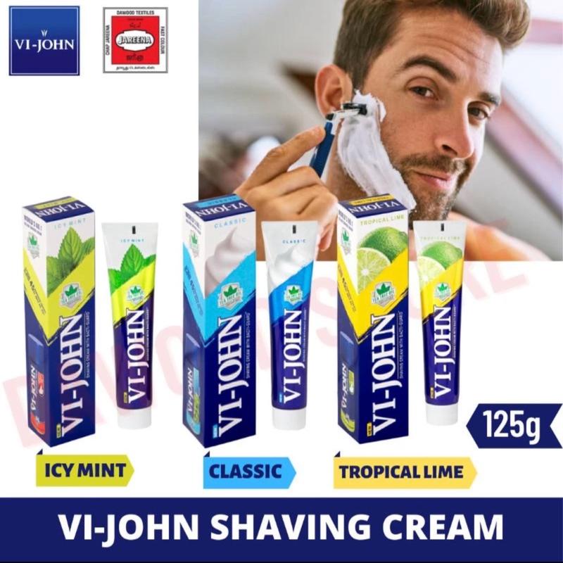[Genuine] Vi-John Shaving Cream 125g | Classic, Icy Mint, Tropical - TikTok Shop Malaysia