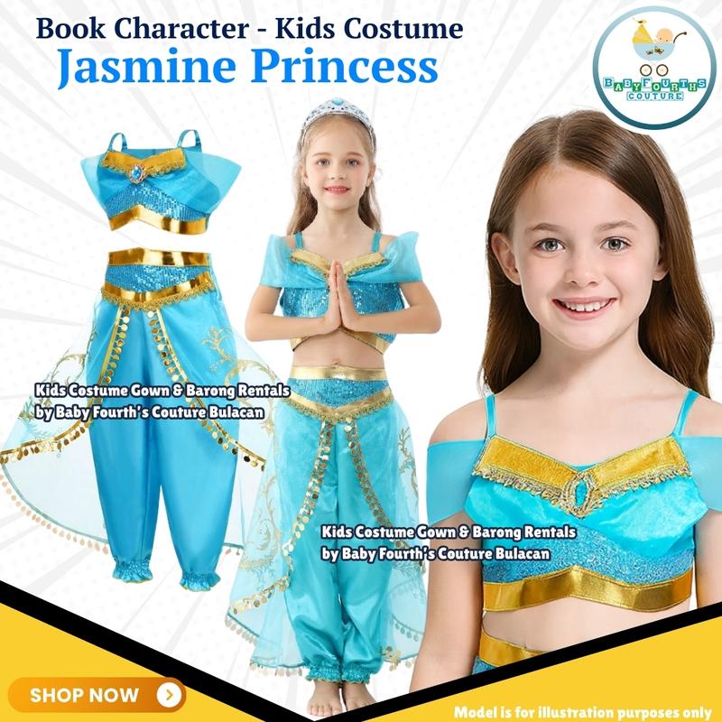 Book Character Movie Fairy Aladdin Jasmine Princess Costume for ...