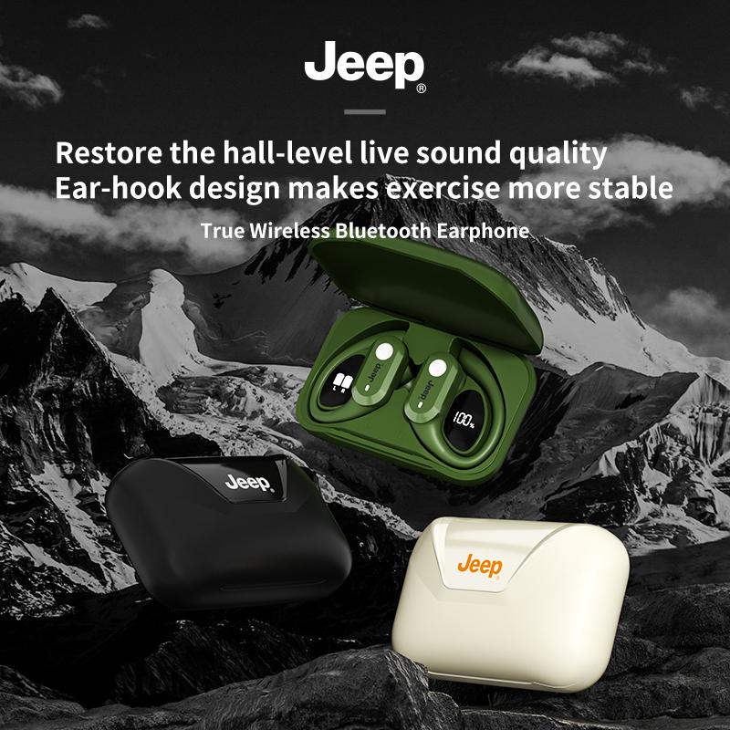 Jeep EW129 wireless Bluetooth 5.4 headset open ear hook in-ear - TikTok ...