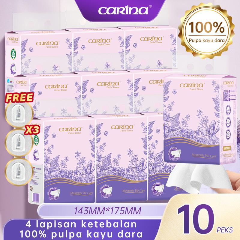 10 pek CARINA Tisu Gantung Dinding Besar 4 Lapisan 130mm x 180mm ...