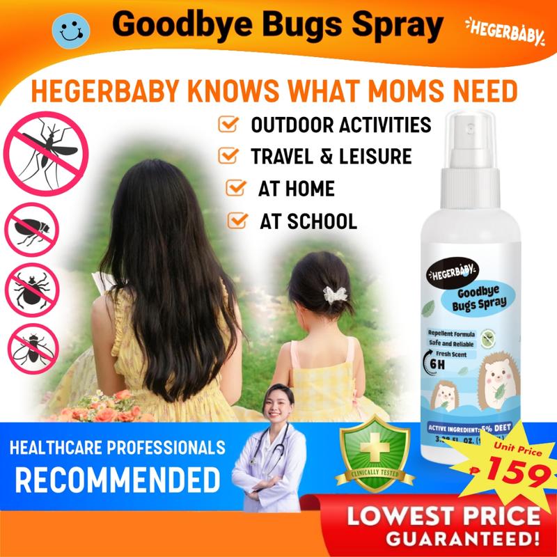 Hegerbaby Bugs Spray - Child Family Safe Mosquito Repellent With ...