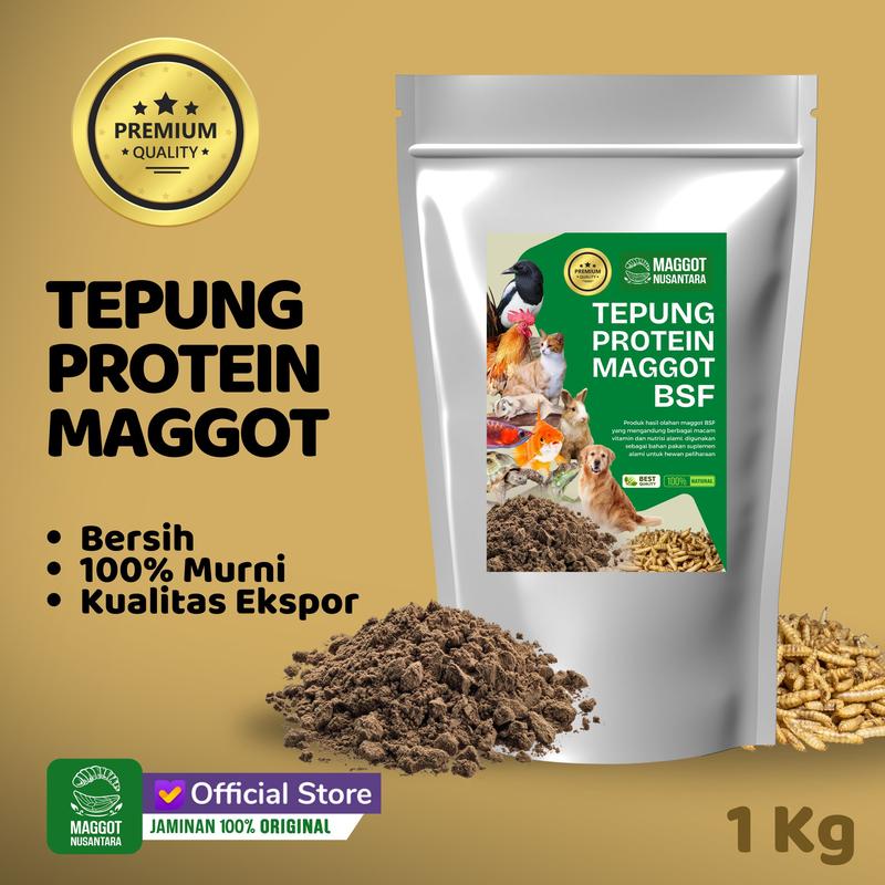 Tepung Protein Hewan Maggot BSF Maggot Nusantara 1 Kg - Produk Premium ...