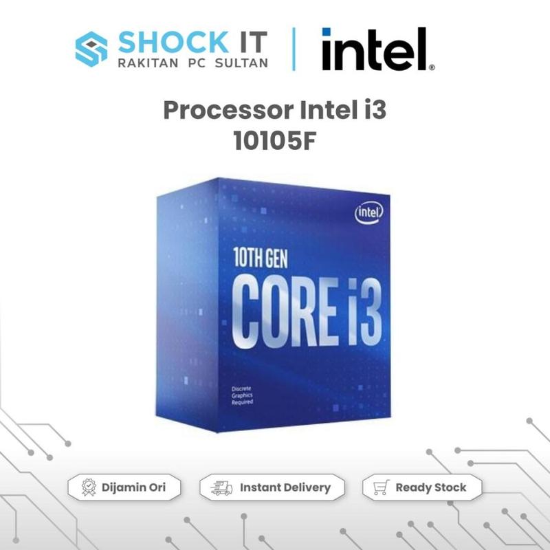 PROCESSOR INTER CORE i3 10105F 3.7 GHz BOX SOCKET 1200 - Shop | Tokopedia