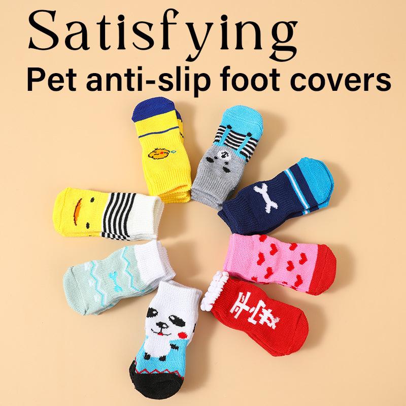 Pet Socks High Quality Non-slip Bottom Puppy Dog Socks Dog Foot ...