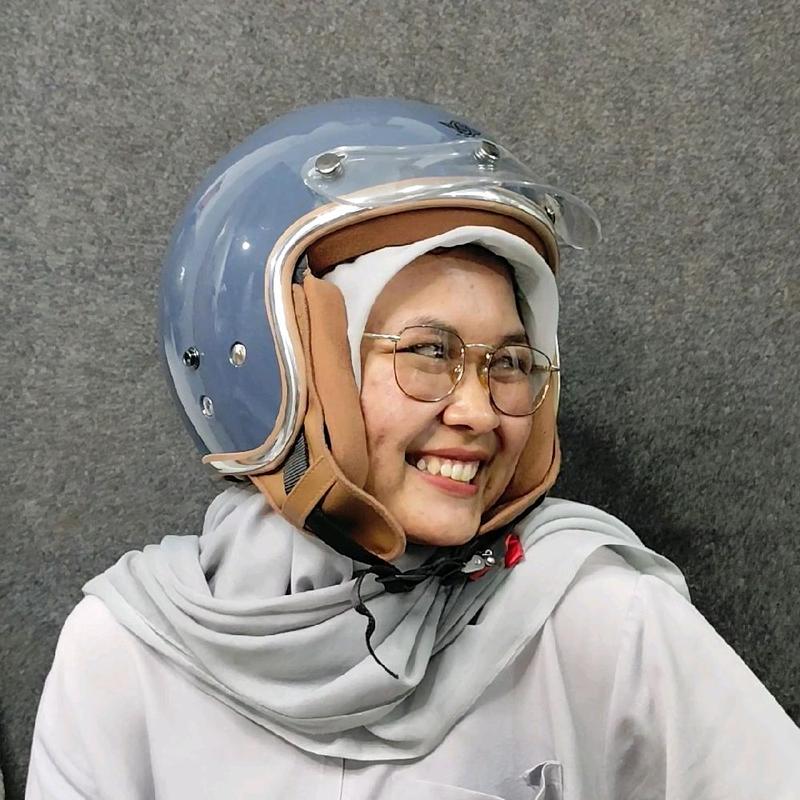 Helm Retro Helm Hijab Terbaru Soji Raya SNI Orginal Motorcycle - Shop ...