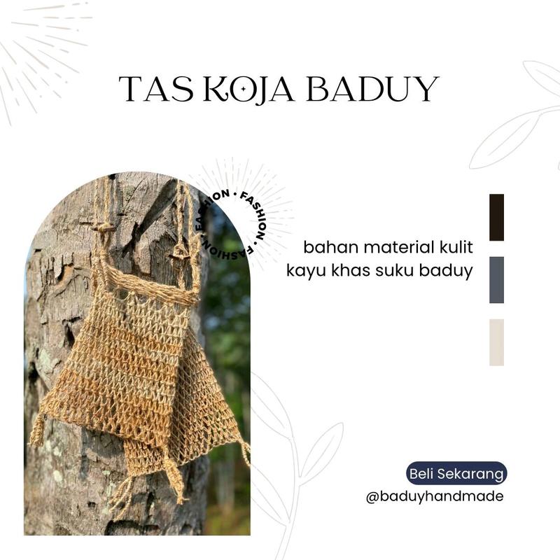 Tas Koja Baduy Mini Tas Dari Kulit Kayu Selempang - Shop | Tokopedia