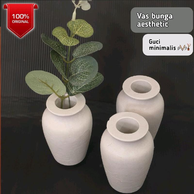 Vas bunga meja-vas bunga estetik-pot bunga model guci-souvenir ...