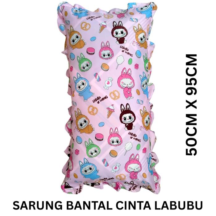 Promo SARUNG BANTAL CINTA LABUBU BUNGA KOTAK BULAT KOTAK HITAM MU ...