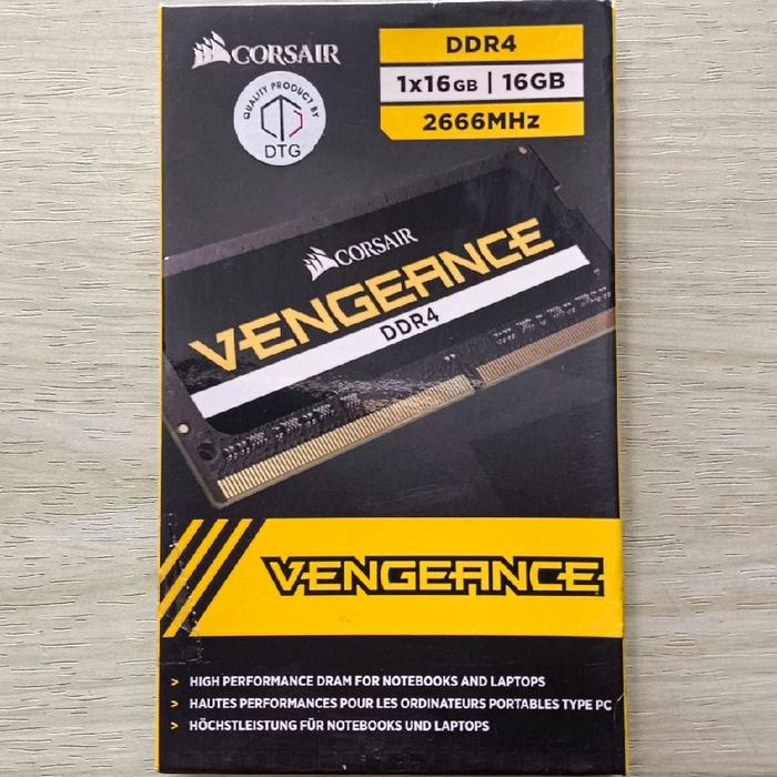 Jual Corsair Vengeance DDR4 16GB PC 2666MHz SODIMM RAM untuk Notebook ...