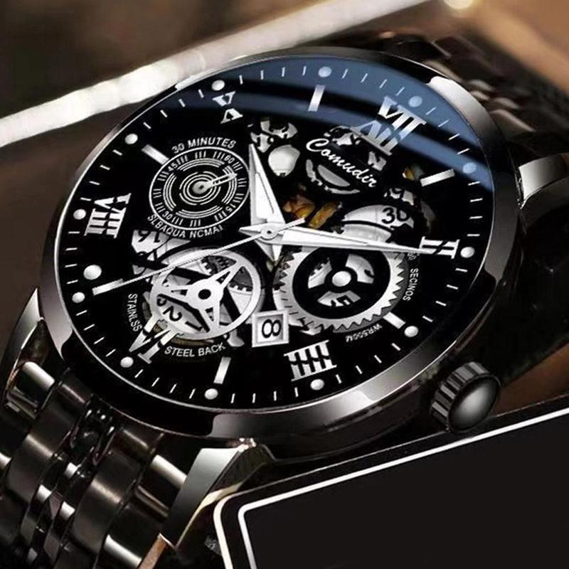 Original Automatic Quartz Watch Business Luminous Stainless Steel ...