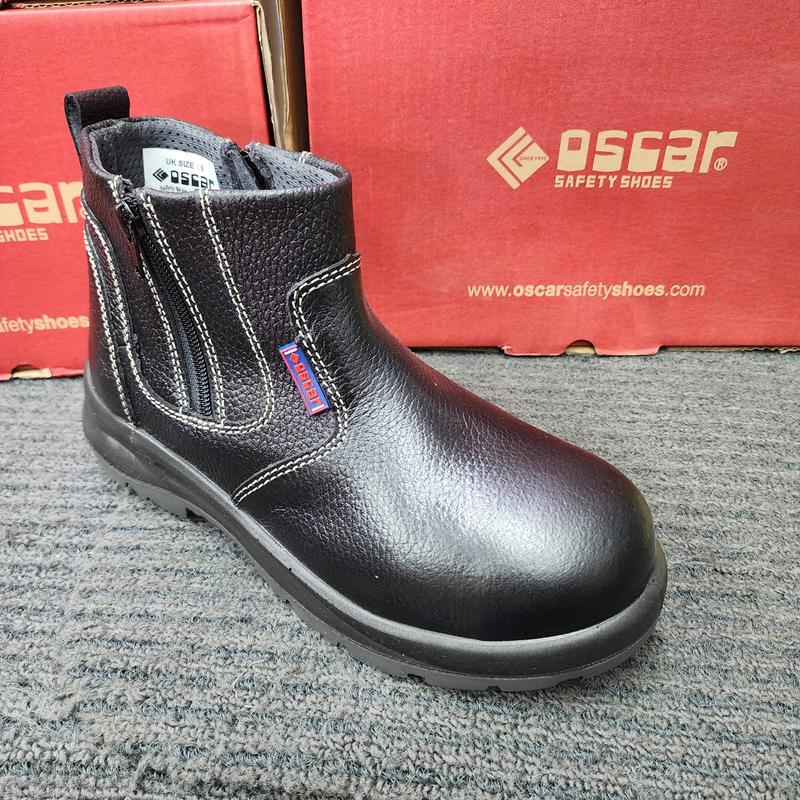 Oscar Safety Shoes Super-tec T 807 Black – Double Zip Boot SIRIM ...